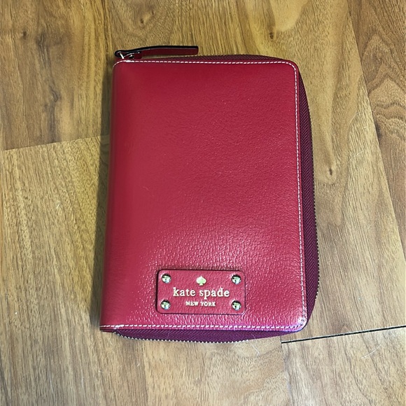 kate spade | Office | Kate Spade Wellesley Red Leather Calendar Planner ...